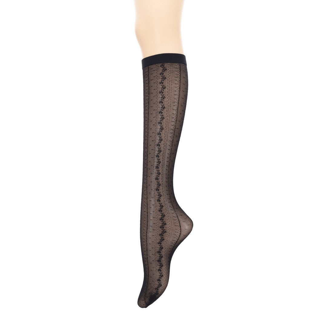Lace Stripe Knee High Pop Socks 20D – Tabio UK